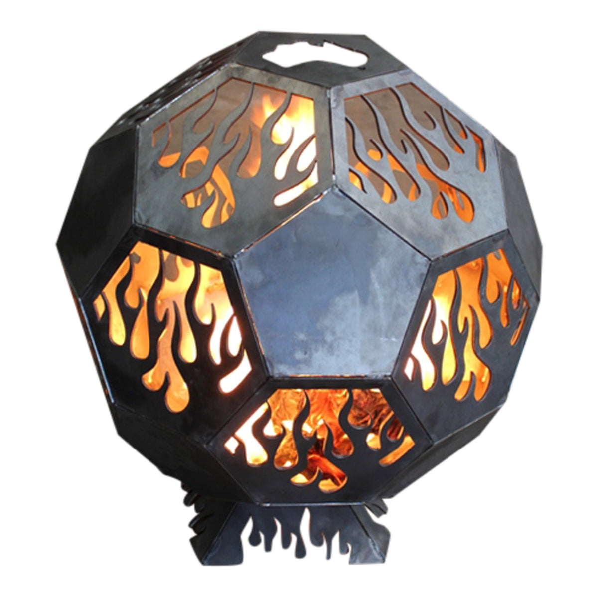 Fire Pit Geodesic Globe Flames (Made to Order) — Supa Soils Landscape ...